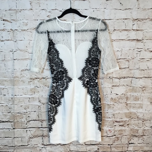 Missguided | Dresses | Bw Lace Cocktail Dress | Poshmark